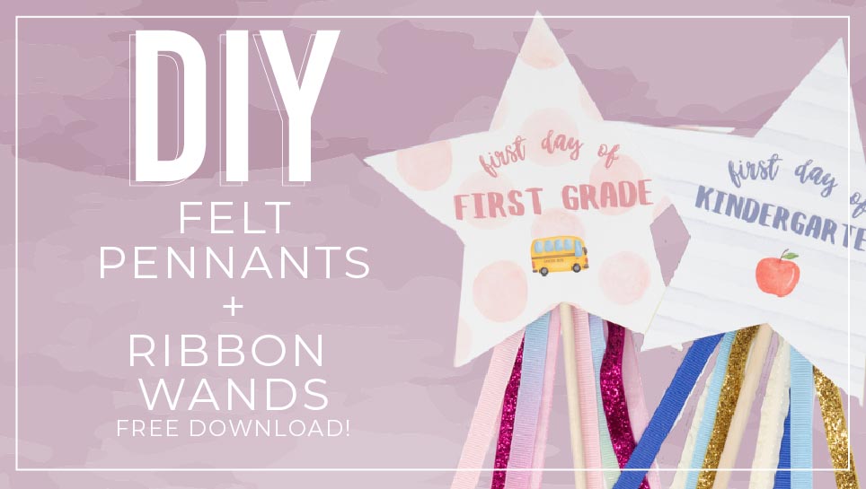 DIY Felt Pennants and Ribbon Wands – Ribbon and Bows Oh My!