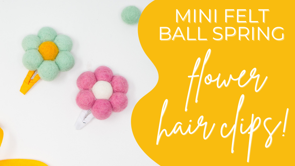 DIY Felt Flower Hair Clips! – Ribbon and Bows Oh My!