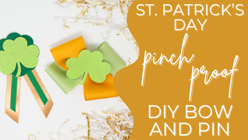 Pinch Proof Bow and Pin for St. Patrick's! – Ribbon and Bows Oh My!