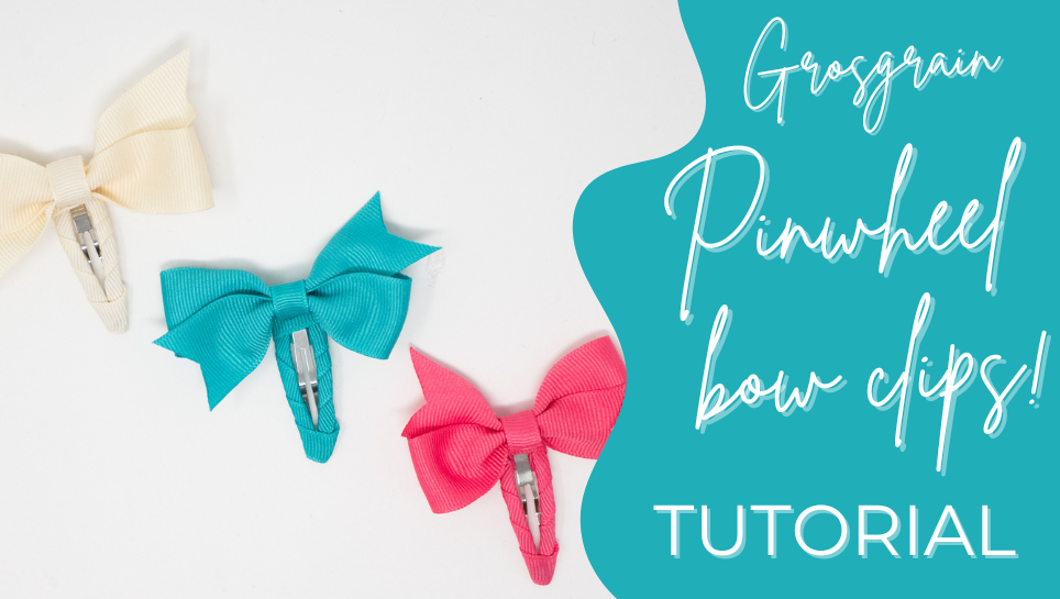 Grosgrain Pinwheel Bow Clip! – Ribbon and Bows Oh My!