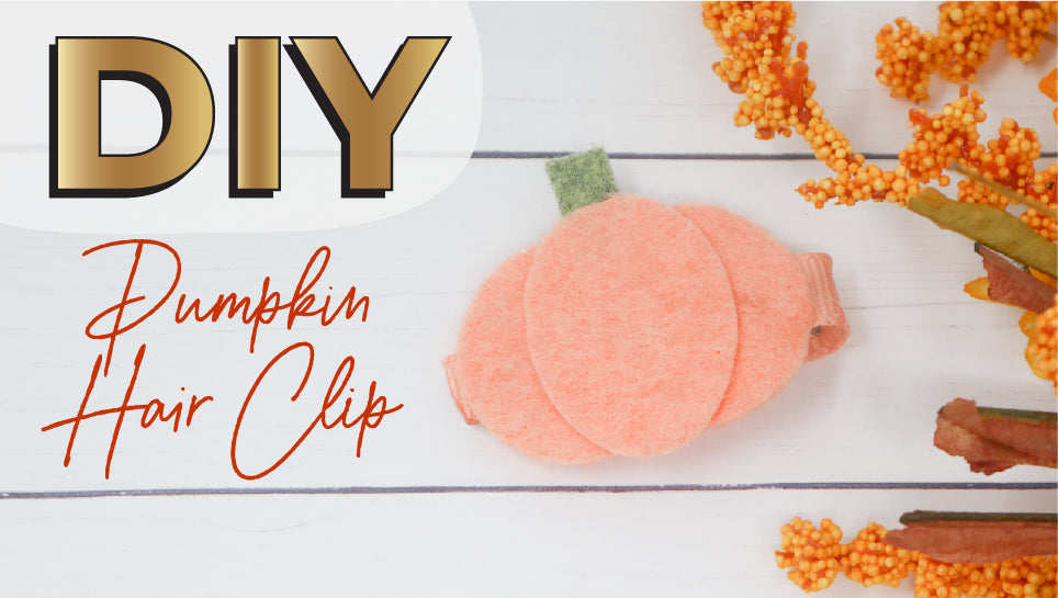 DIY Pumpkin Hair Clip – Ribbon and Bows Oh My!