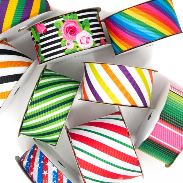 Printed Stripes Ribbon Collection - Classic Patterns with a Twist ...