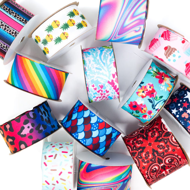 Summer Print Ribbon for Bright, Fun Bows & Seasonal Decor – Ribbon and ...