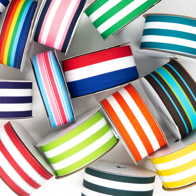 Woven Stripes Ribbon Collection - Classic Patterns with Texture ...