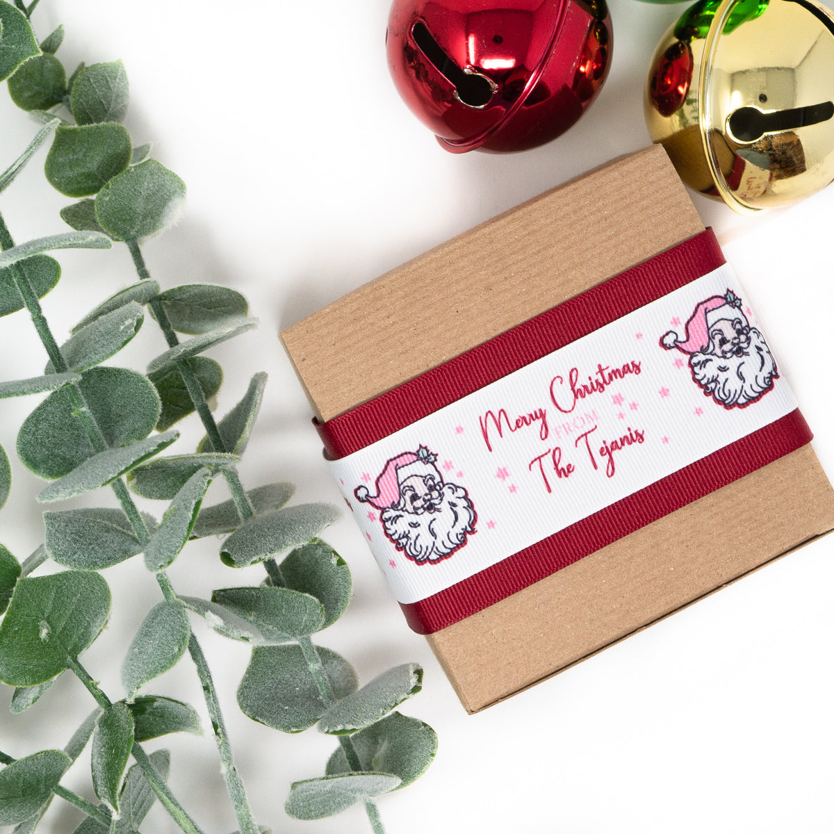 Customized Christmas Santa – Ribbon and Bows Oh My!