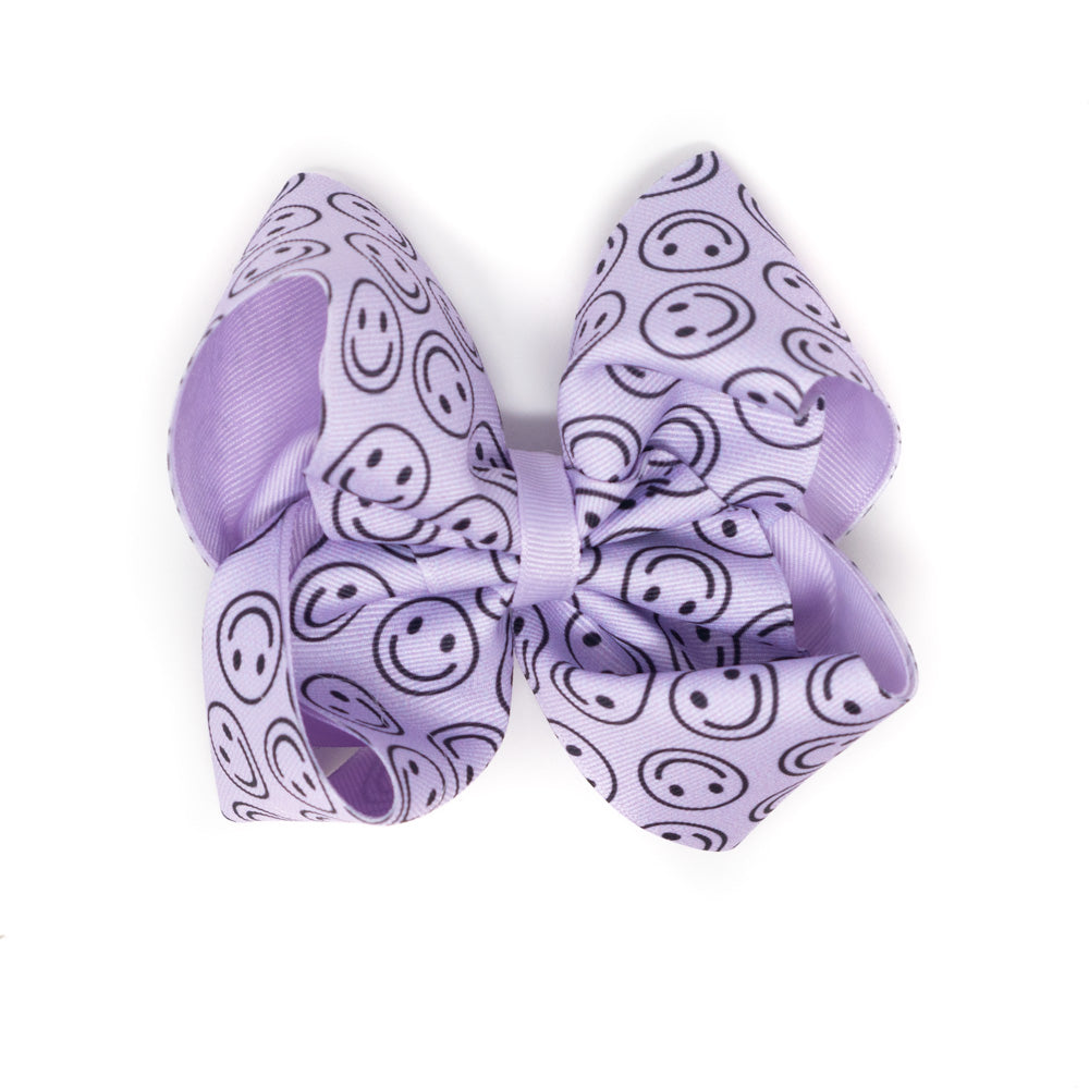 Lavender Smileys - clearance – Ribbon and Bows Oh My!