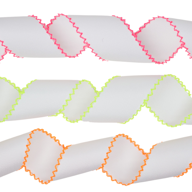 Colorful Moonstitch Edge Ribbon for Gifts & Handmade Bows – Ribbon and ...