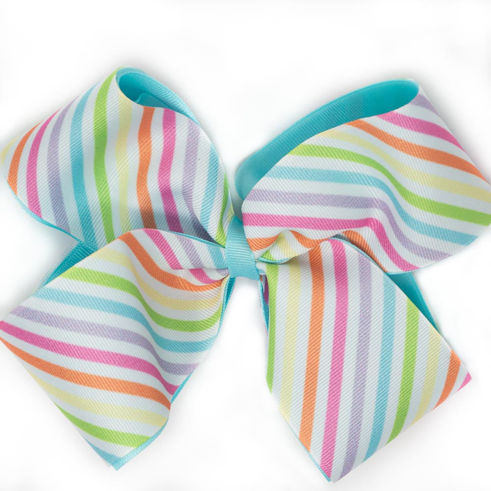Pastel Rainbow Stripe – Ribbon and Bows Oh My!
